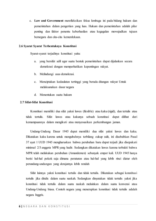 Makalah kewarganegaraan negara dan konstitusi | DOCX