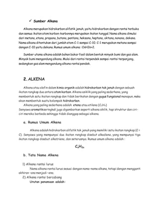Makalah alkana alkena alkuna | DOCX