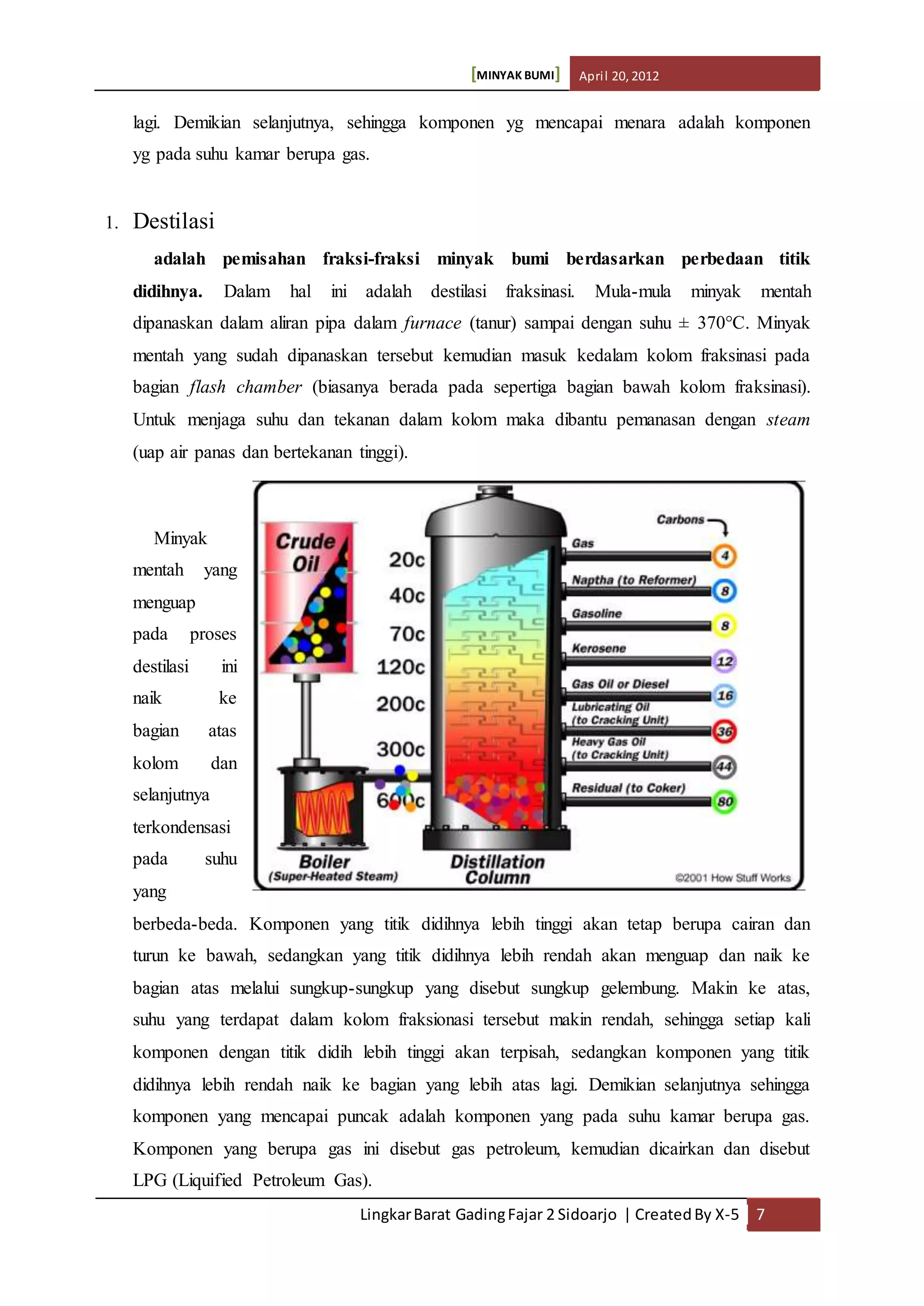 Makalah kimia fraksi minyak bumi | DOCX