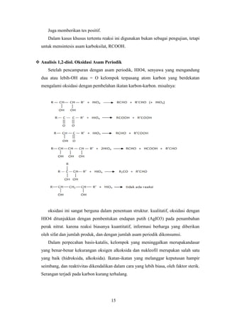 ANALISIS SENYAWA (ALKANA, SIKLOALKANA, ALKENA, ALKUNA, ALKOHOL DAN ETER) | DOCX