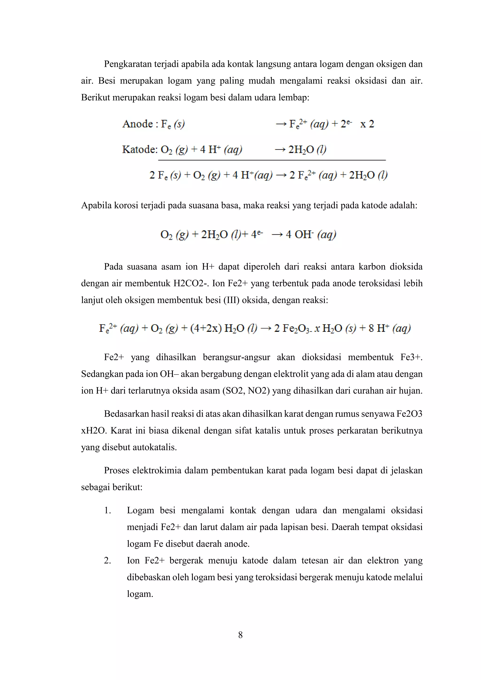MAKALAH KIMIA KOROSI | PDF