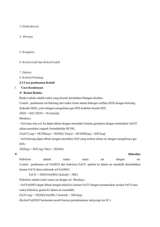 Makalah kimia tentang koloid | DOCX
