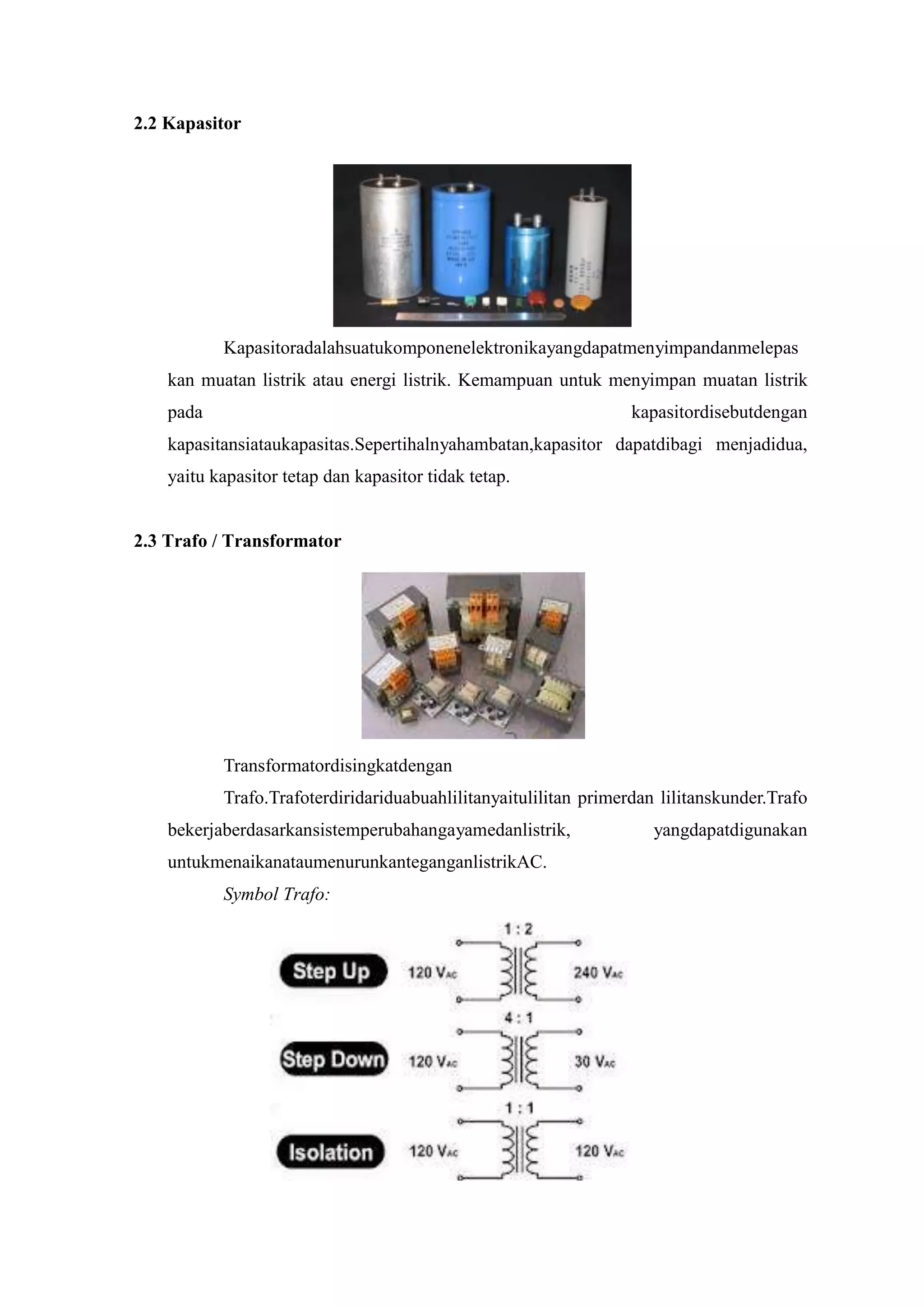 Makalah komponen elektro | DOCX