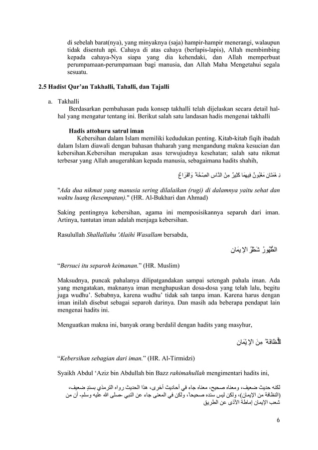 Makalah Konsep Takhali,Tahalli,Tajalli | PDF