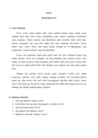Makalah korosi | DOCX