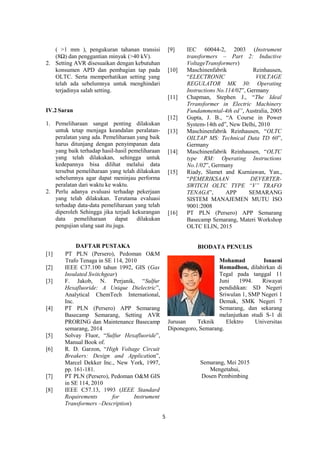 pemeliharaan OLTC dan setting AVR | DOC