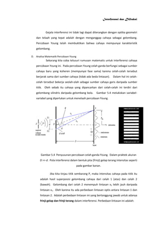 Makalah interferensi dan difraksi | DOCX