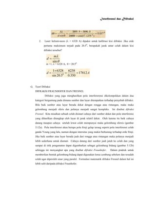 interferensi dan difraksi | DOCX