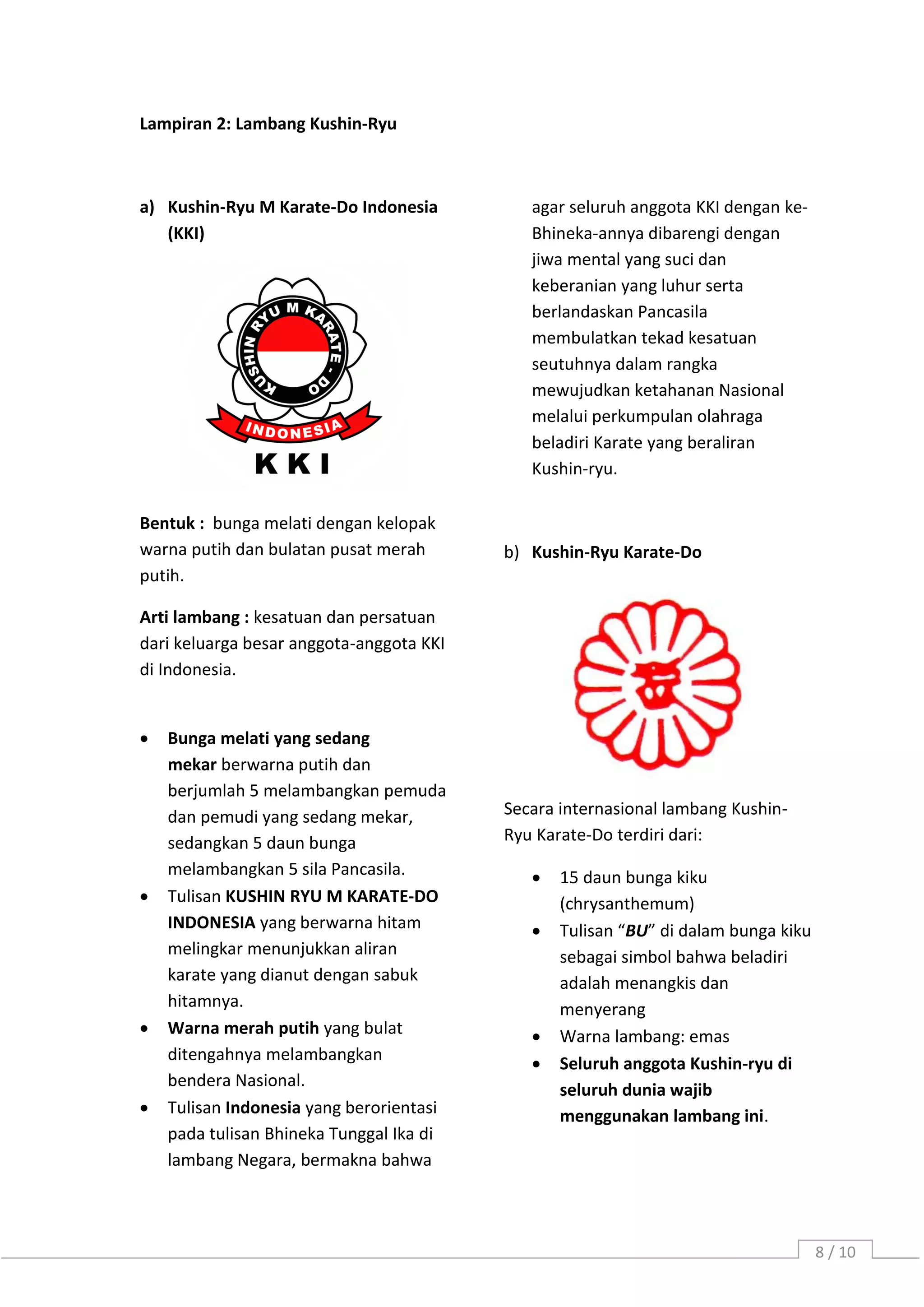 Makalah Kushin-ryu Karate-do | PDF