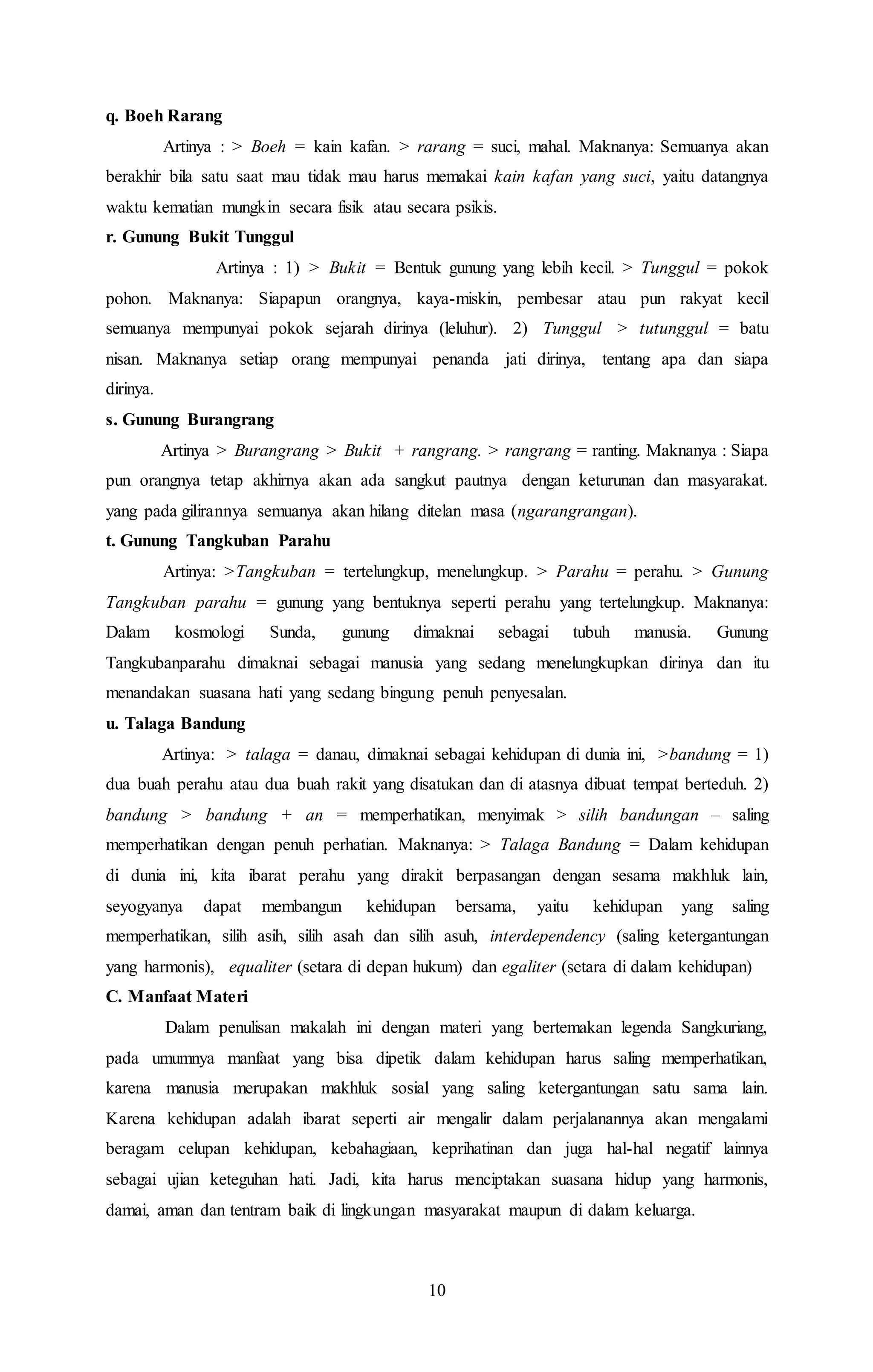 Makalah legenda sangkuriang | DOCX