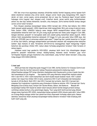 Makalah lengkap tentang hiv aids | DOTX