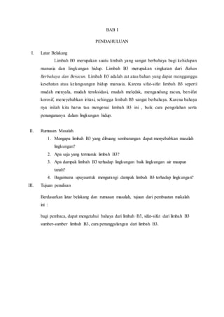 Makalah limbah b3 | DOCX
