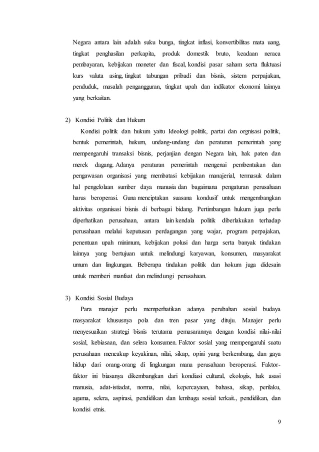 Makalah lingkungan bisnis ( pengantar bisnis) | DOCX