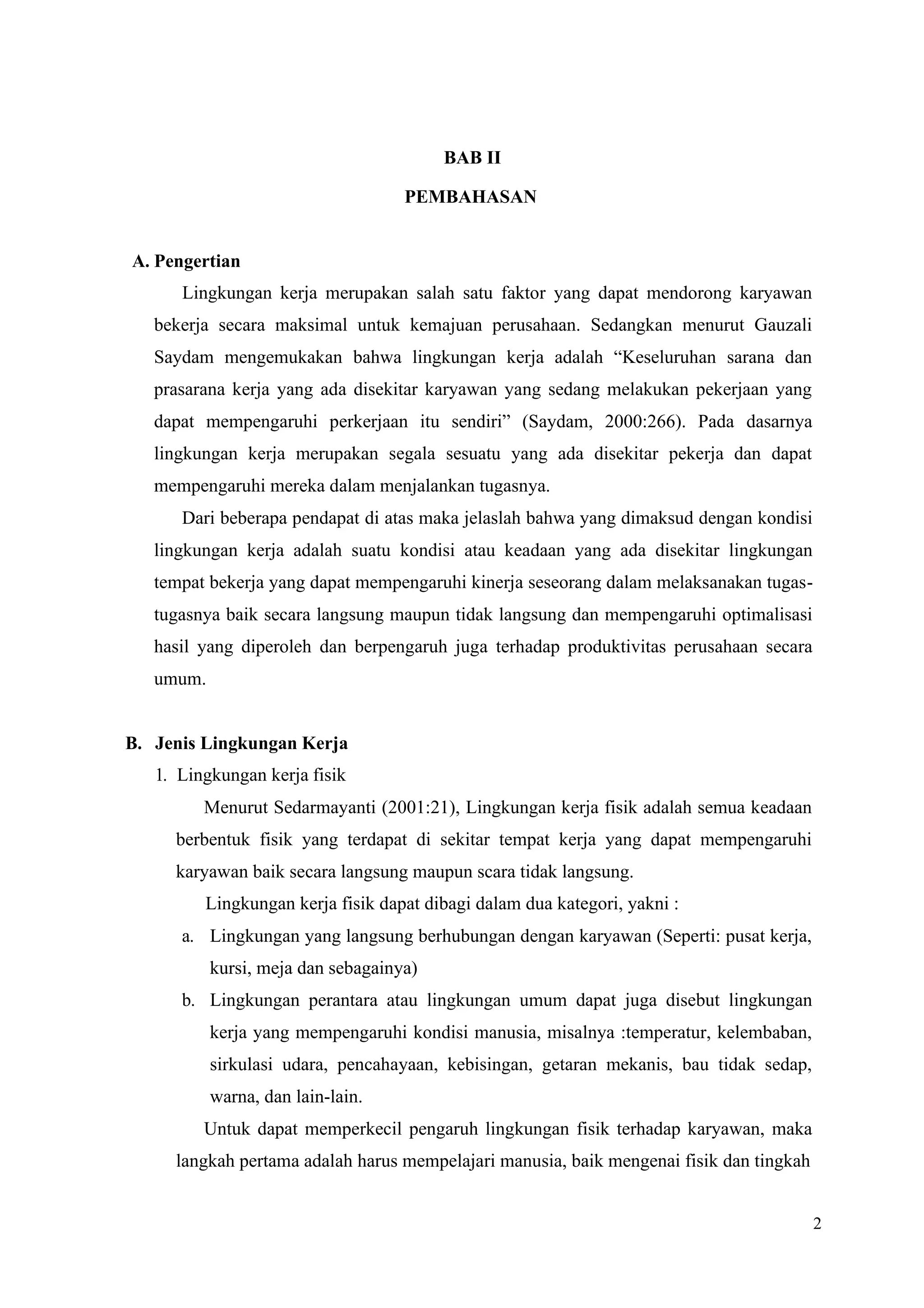 Makalah Lingkungan Kerja.pdf