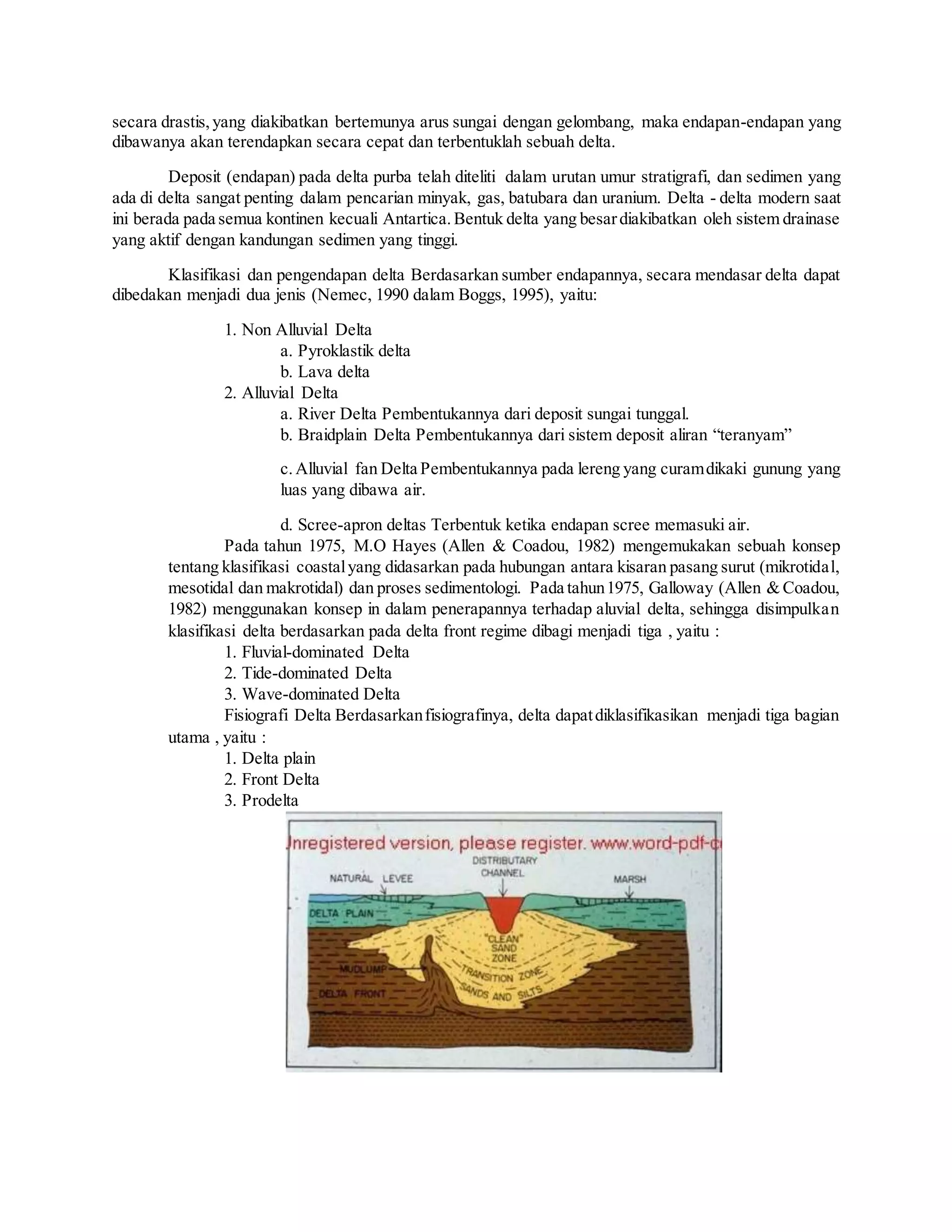 Makalah lingkungan pengendapan | DOCX