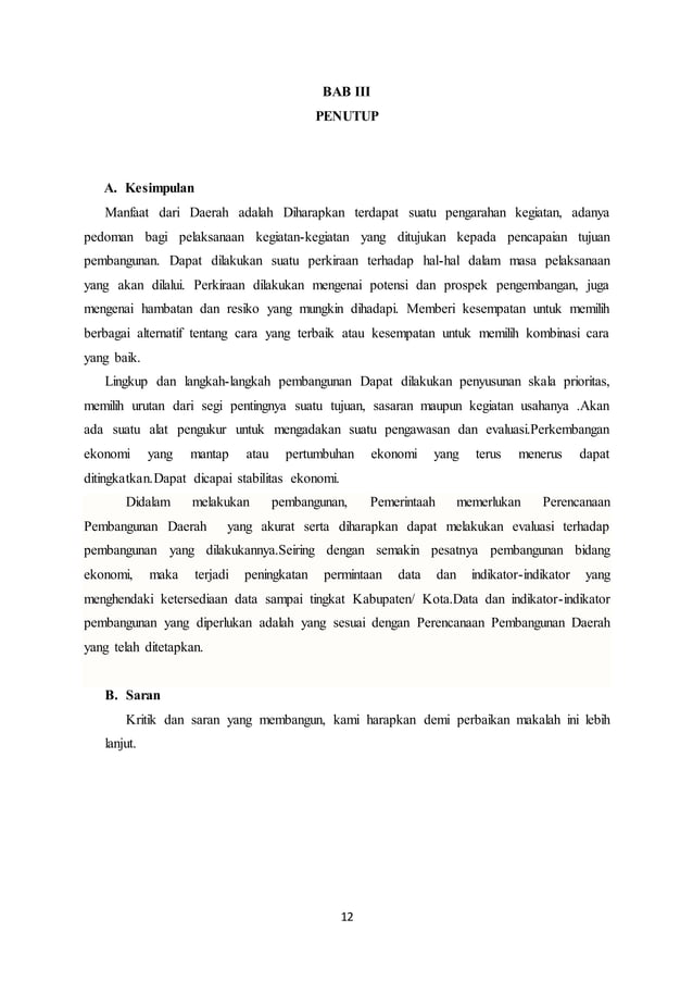 Makalah lingkup dan langkah langkah pembangunan umk | PDF