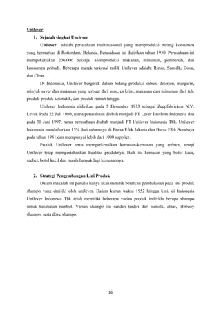 Makalah lini produk | DOCX