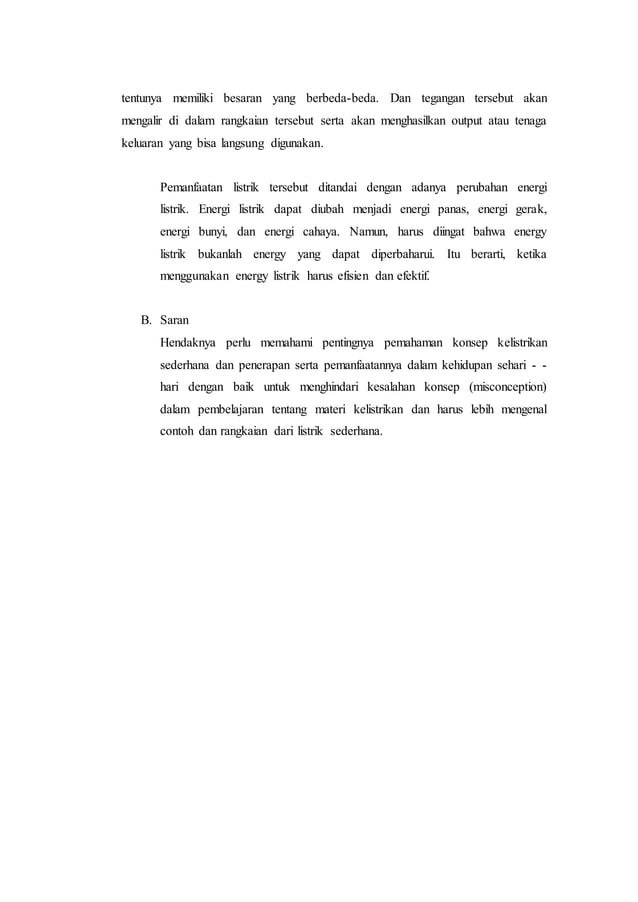 Makalah listrik sederhana | DOCX