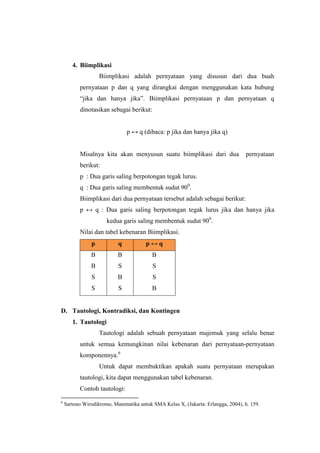 Makalah logika matematika | DOCX