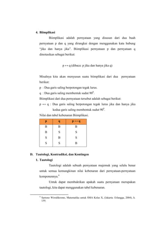 Makalah logika matematika | DOCX