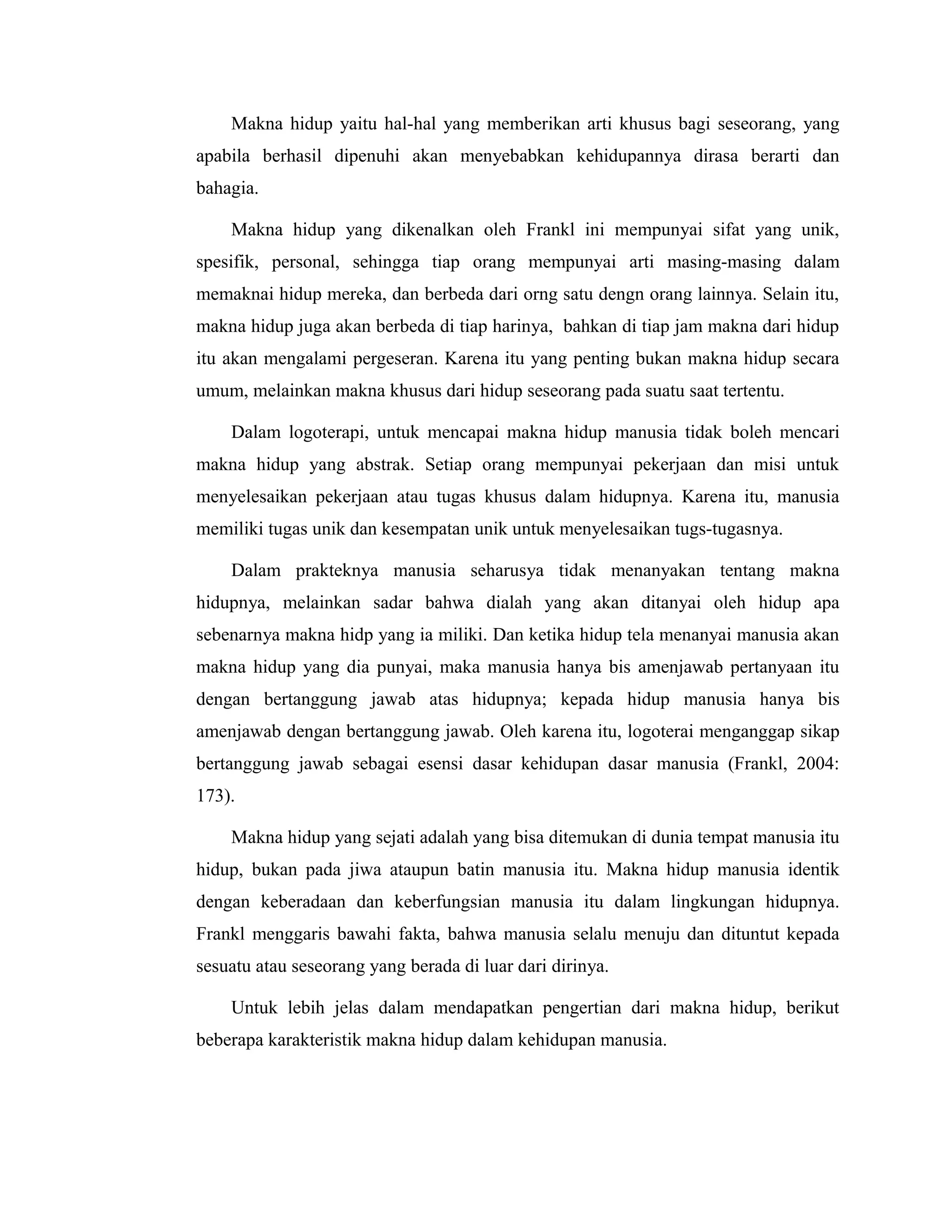 Makalah Logoterapi | DOC