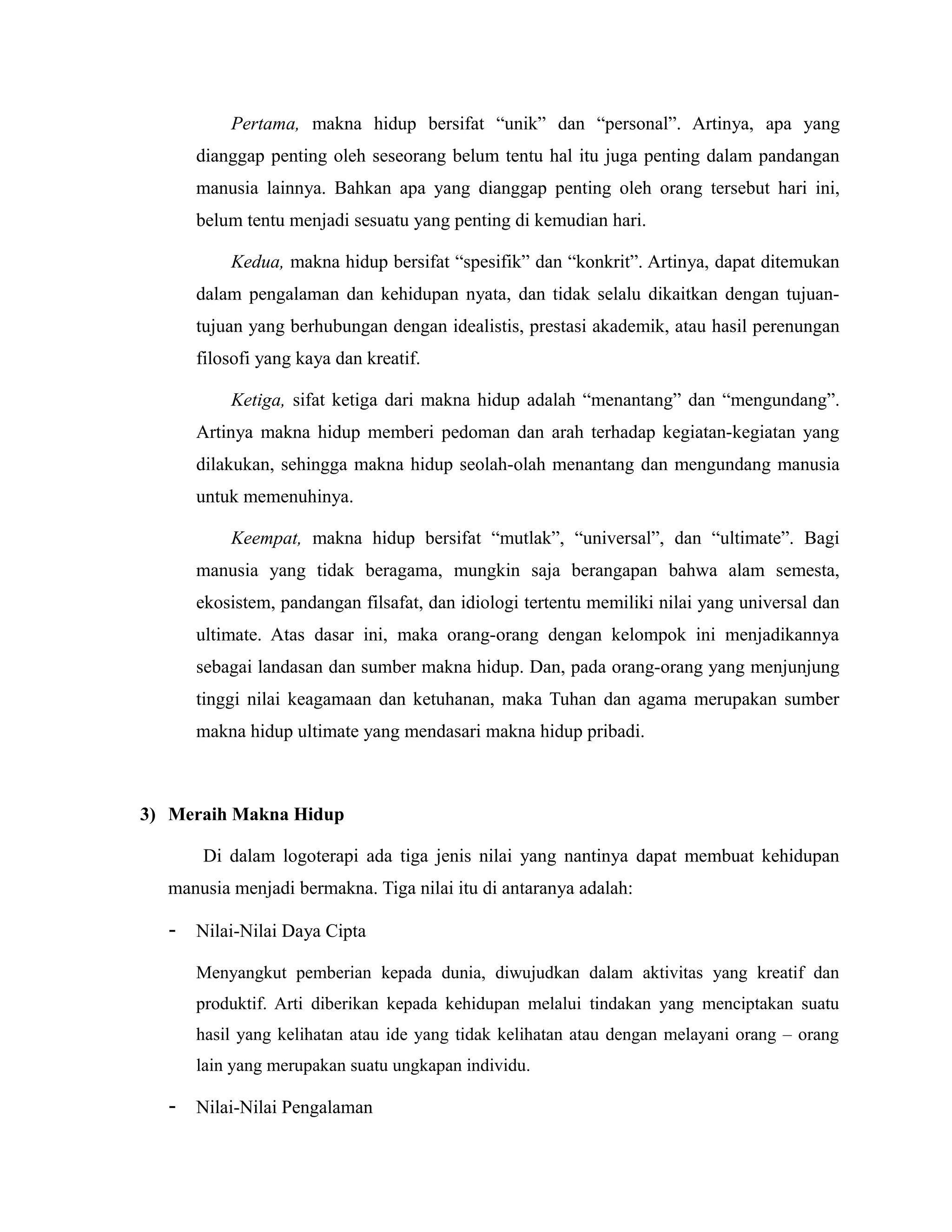 Makalah Logoterapi | DOC