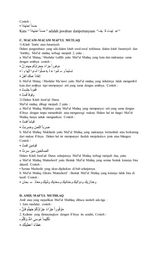 Makalah maful mutlaq | DOCX