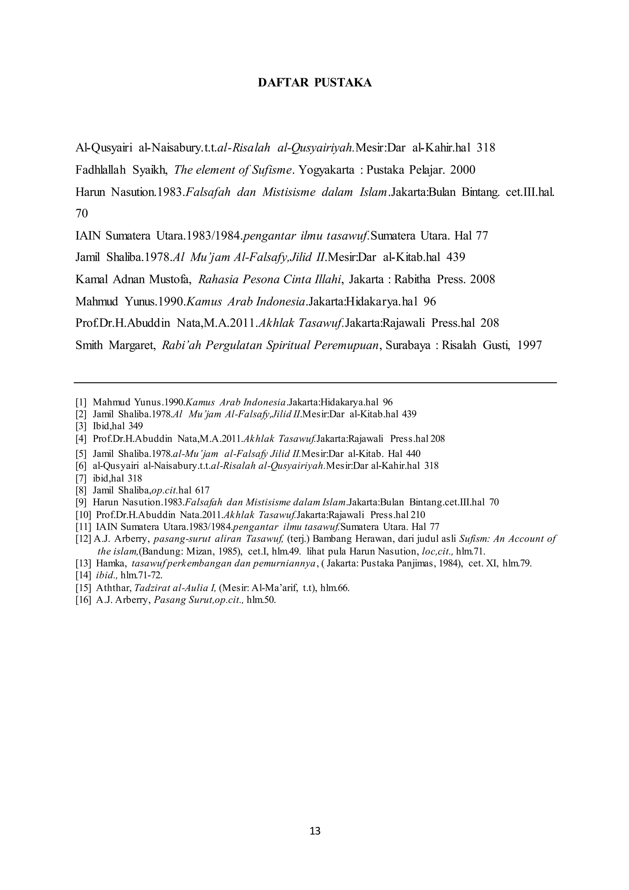 Makalah mahabbah anif | DOCX