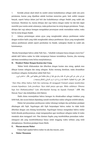 Makalah mahar dalam perkawinan | DOCX