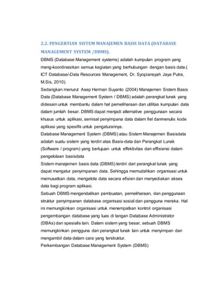 Makalah management data | PDF