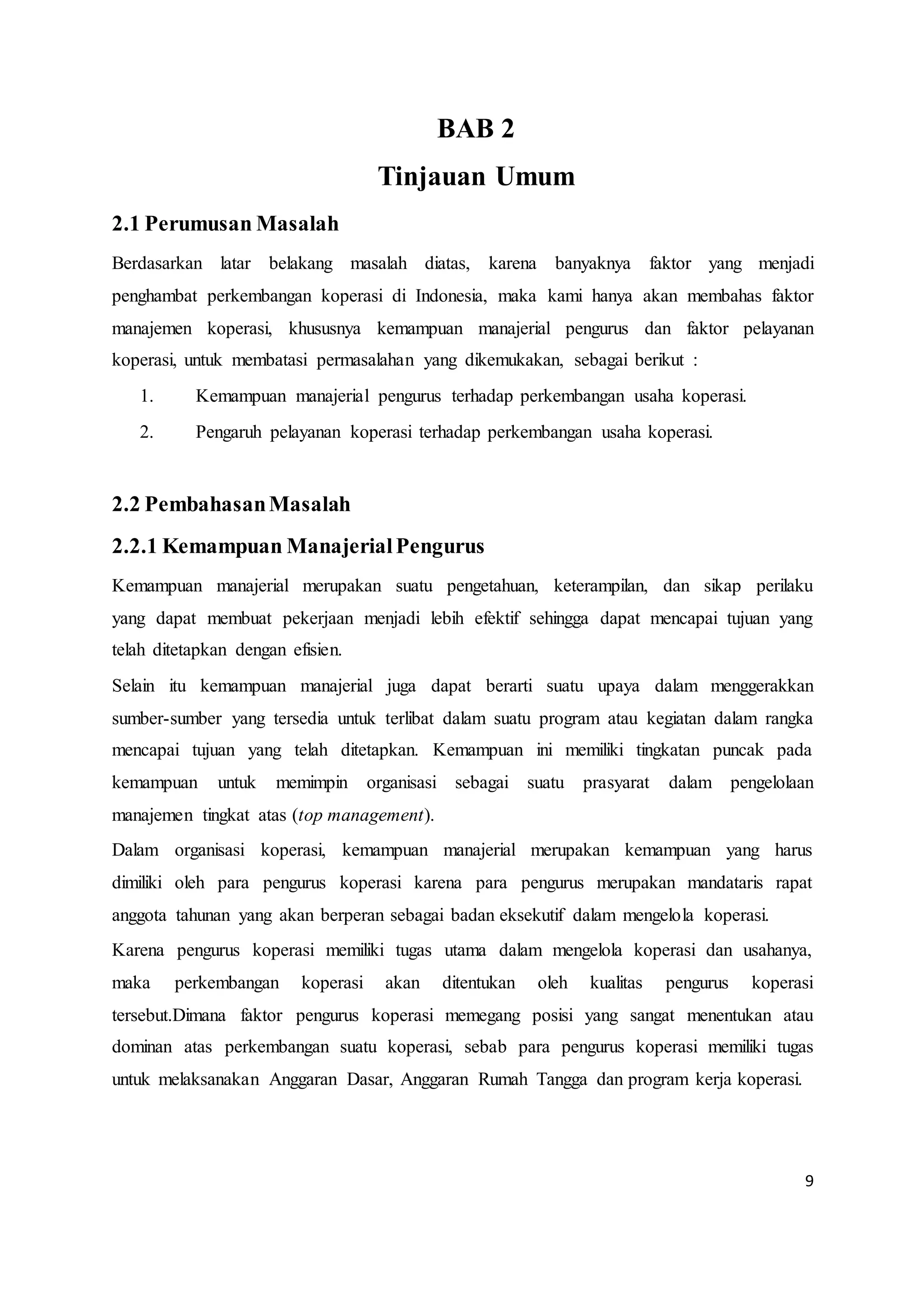 Makalah manajemen koperasi dan ukm | PDF