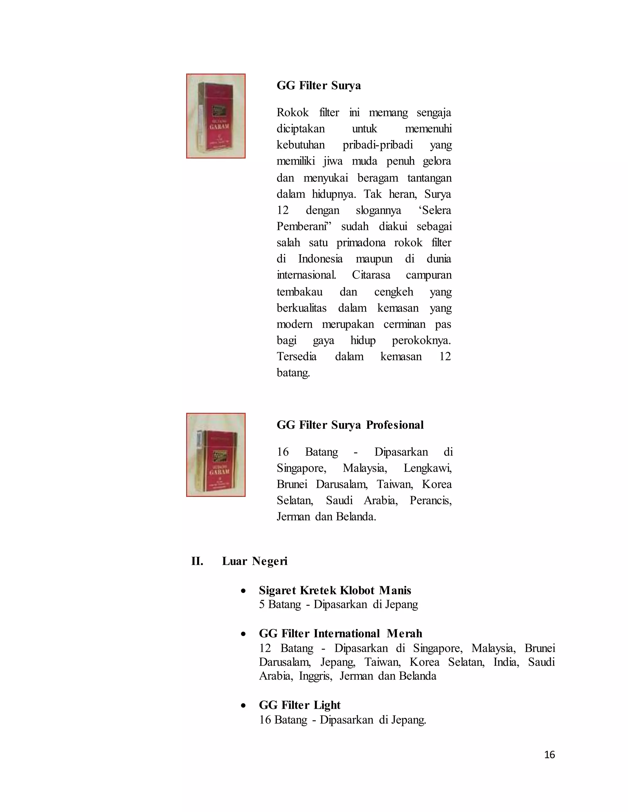 Makalah manajemen pemasaran (studi kasus marketing mix pt. gudang garam ...