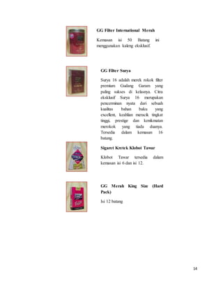 Makalah manajemen pemasaran (studi kasus marketing mix pt. gudang garam ...