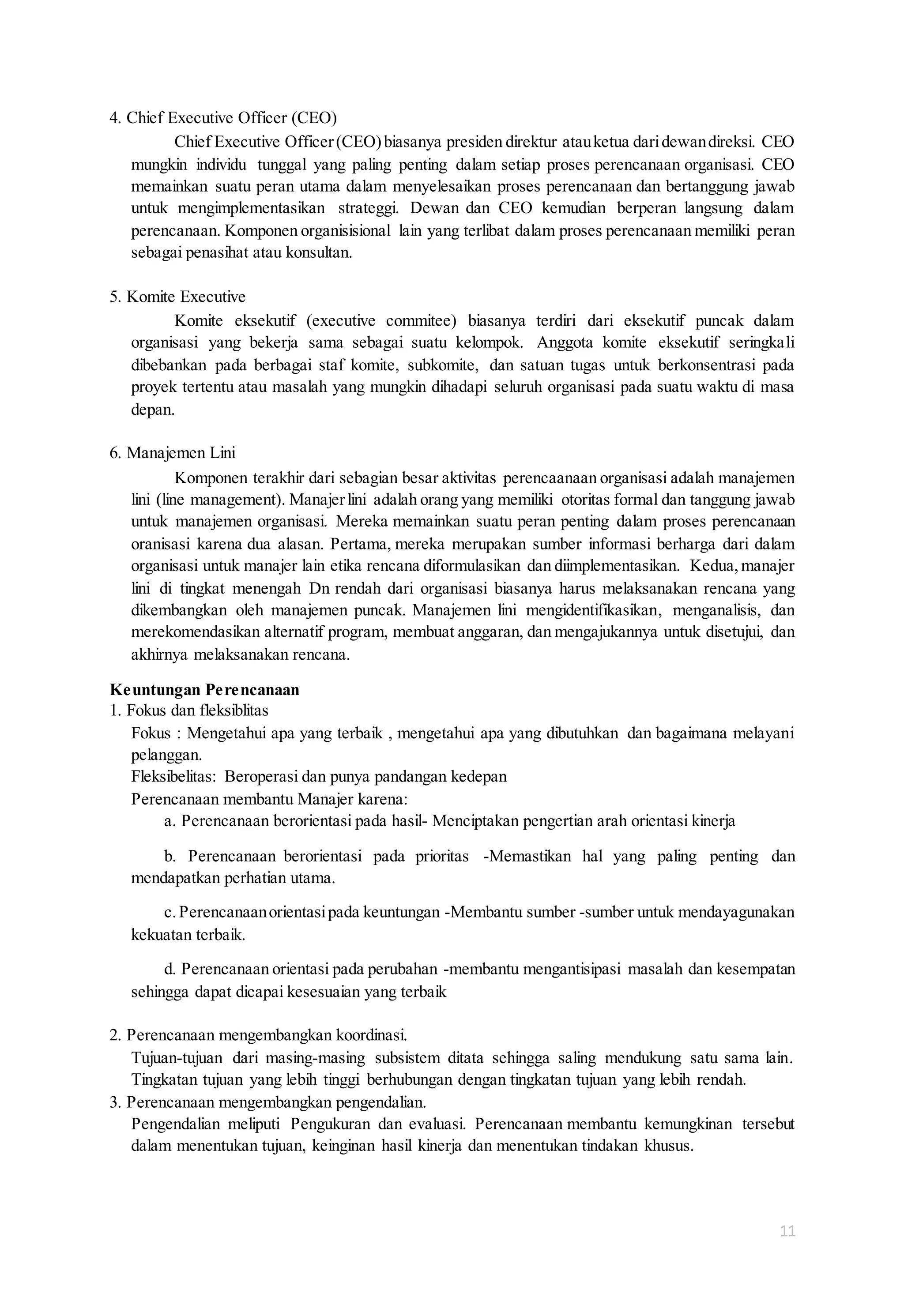 Makalah manajemen perencanaan | DOCX