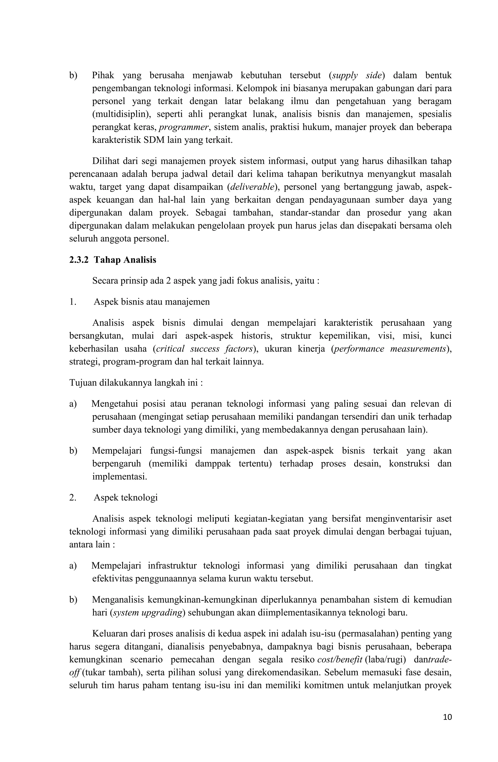 Makalah manajemen proyek sistem informasi | DOCX