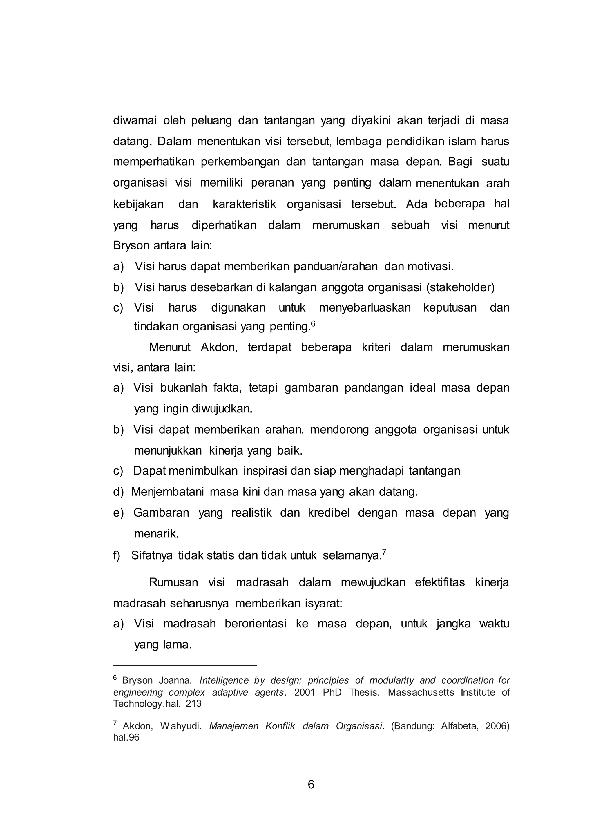 Makalah manajemen strategik penyusunan dan implementasi visi misi | DOCX