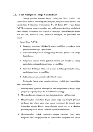 Makalah manajemen tenaga kependidikan | DOC