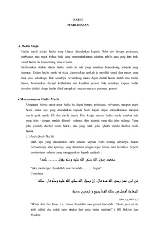 Makalah marfu | DOCX