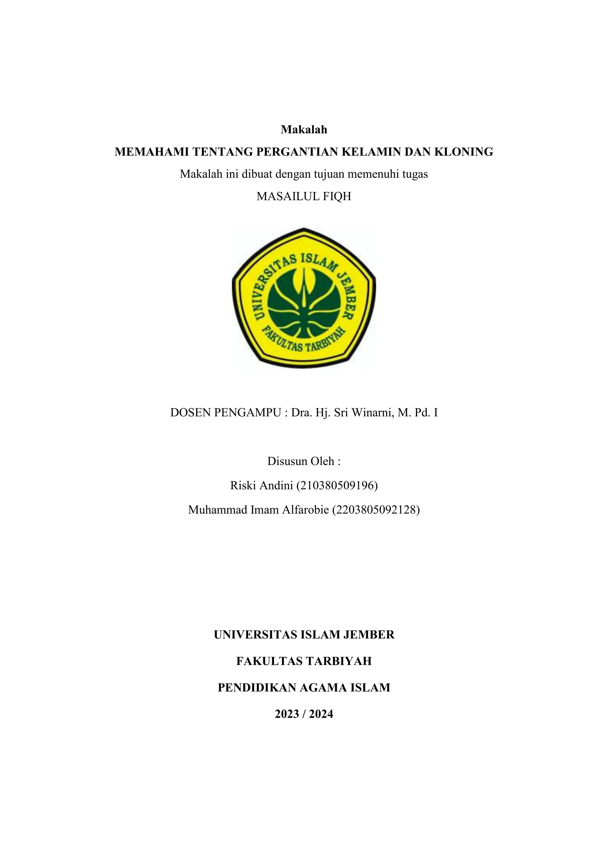 MAKALAH MASAILUL FIQH.docx