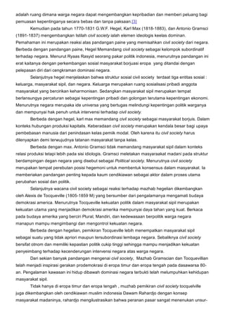 Makalah masyarakat madani | PDF