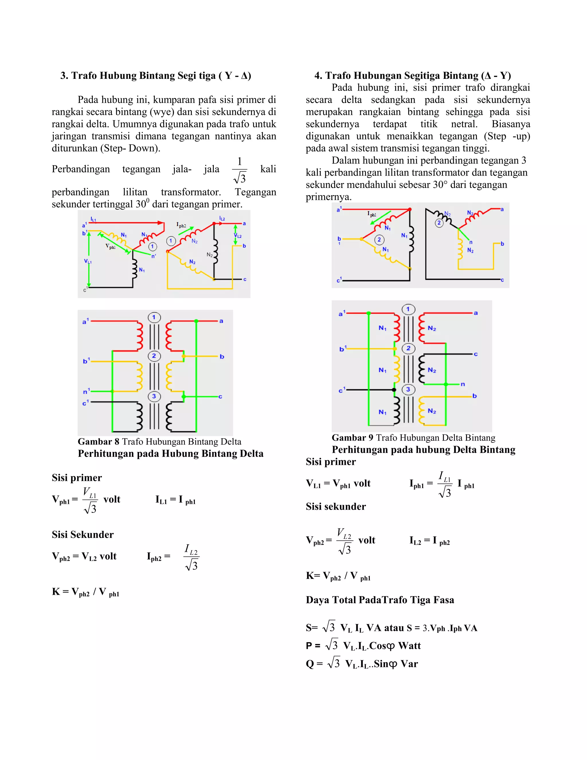 makalah trafo 3 fasa Elektro UnDip | PDF