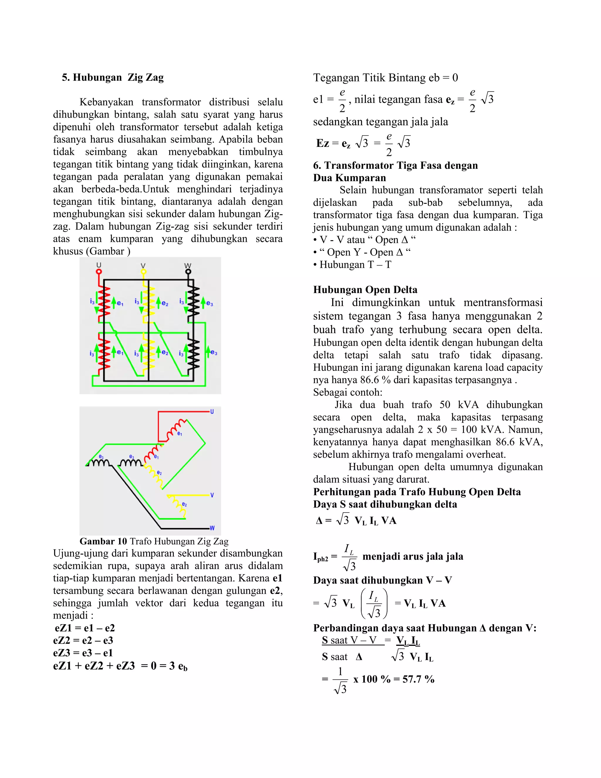 makalah trafo 3 fasa Elektro UnDip | PDF