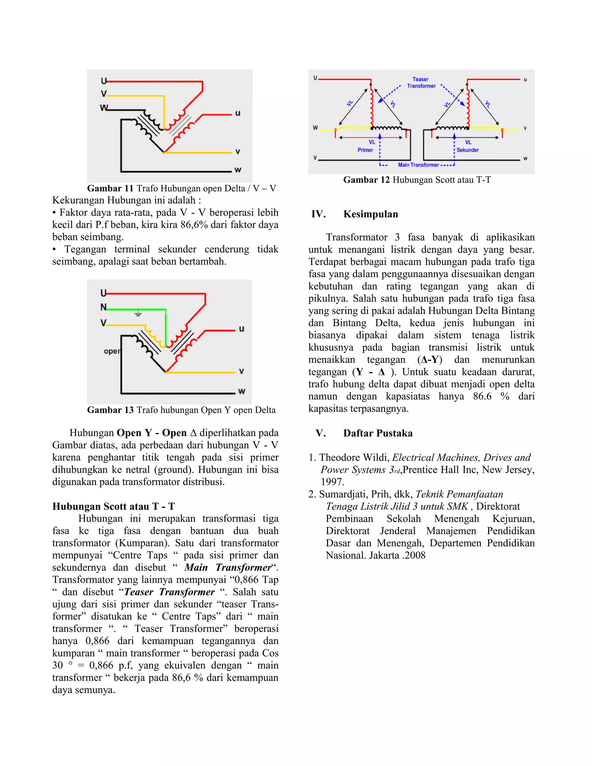makalah trafo 3 fasa Elektro UnDip | PDF