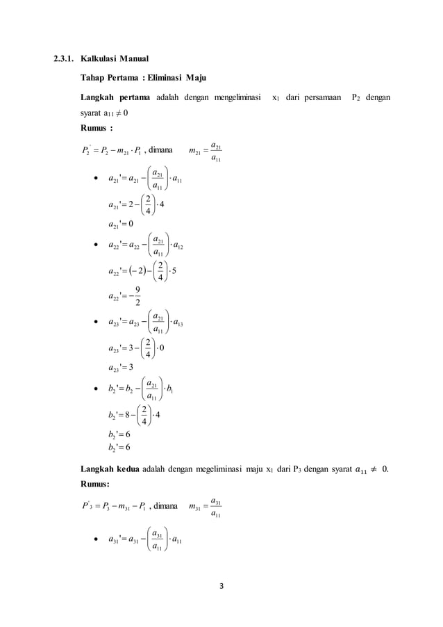 Makalah matrik dan sistem persamaan linear | DOCX