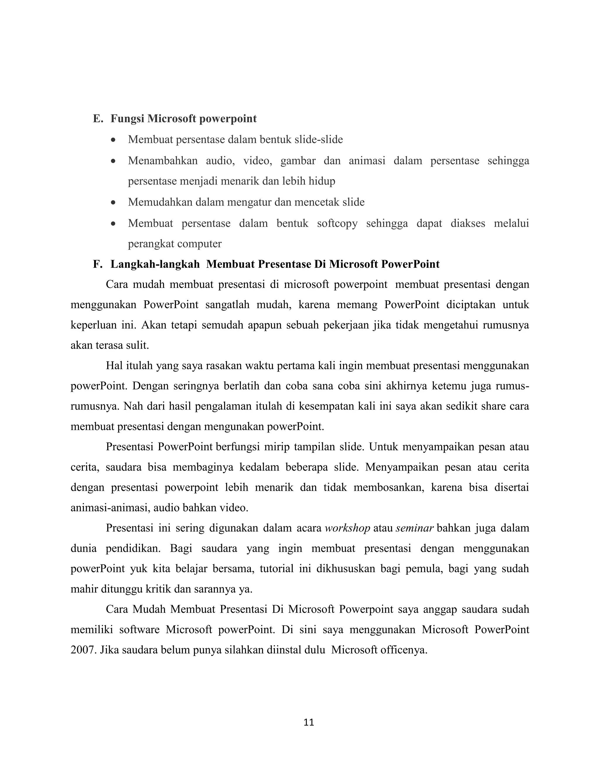 modul cara pembuatan power point | PDF