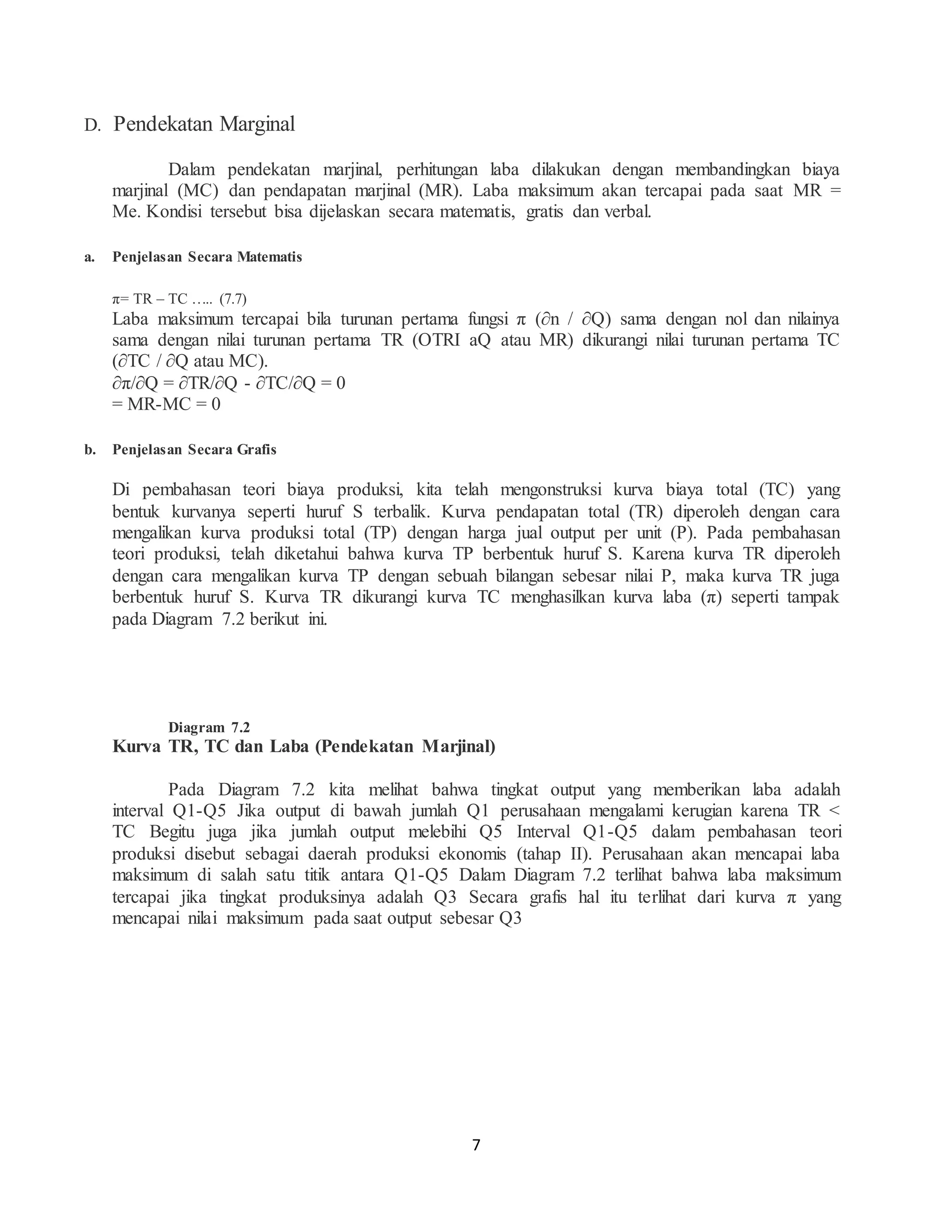 Makalah memaksimalkan laba | DOCX