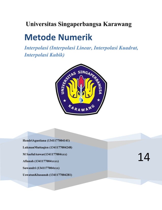 Makalah metode numerik | PDF
