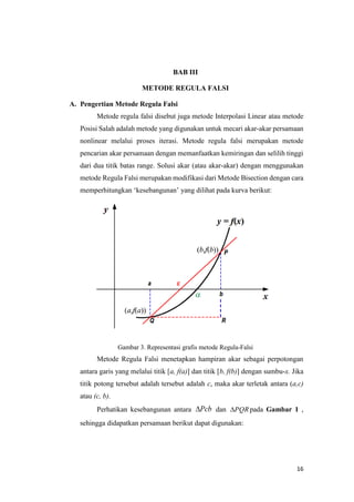 Makalah metode numerik regula falsi | PDF