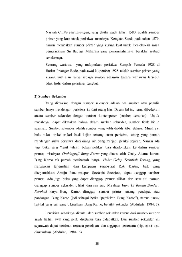 Makalah metode pengumpulan sumber sejarah (1) | PDF