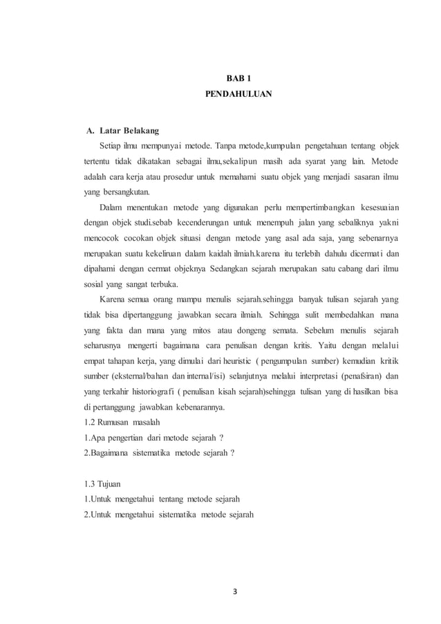 Makalah metode pengumpulan sumber sejarah (1) | PDF